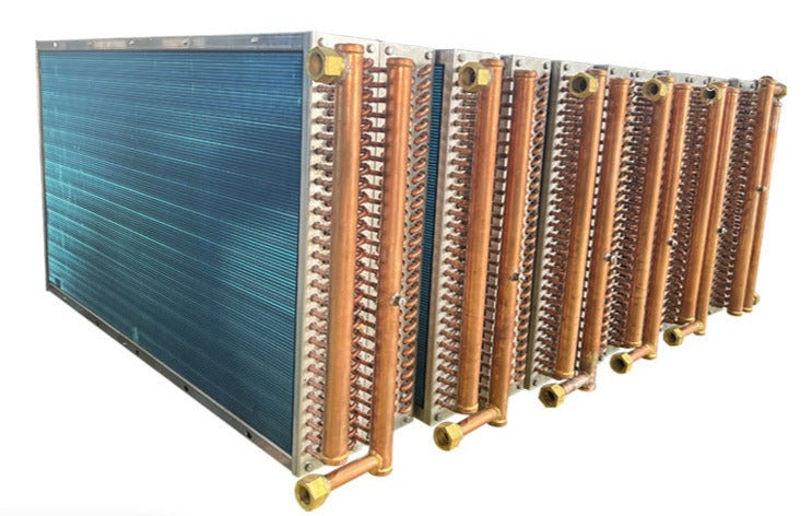 Air conditioning unit fin heat exchanger tubular evaporative surface c ...