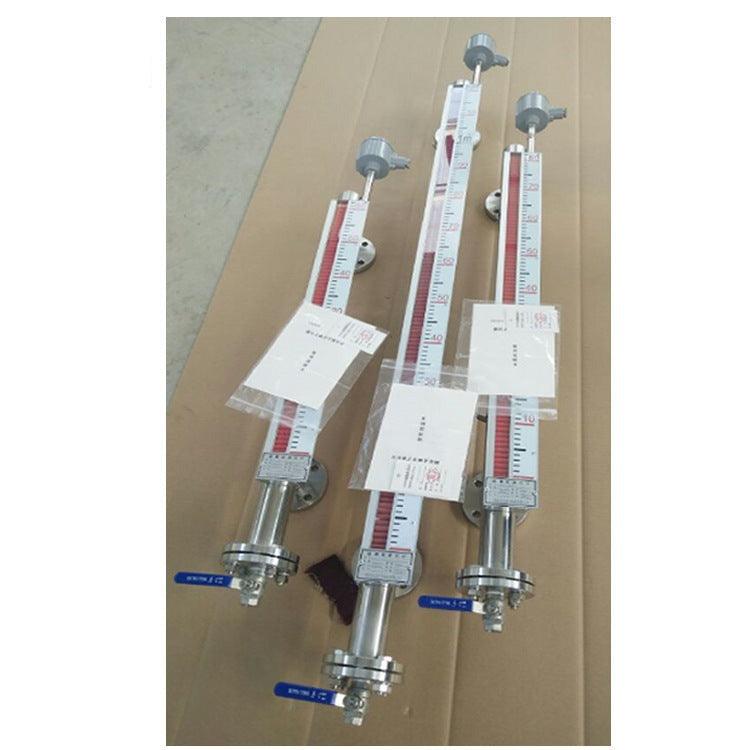 High storage tank magnetic flap liquid level gauge plus type with remo ...