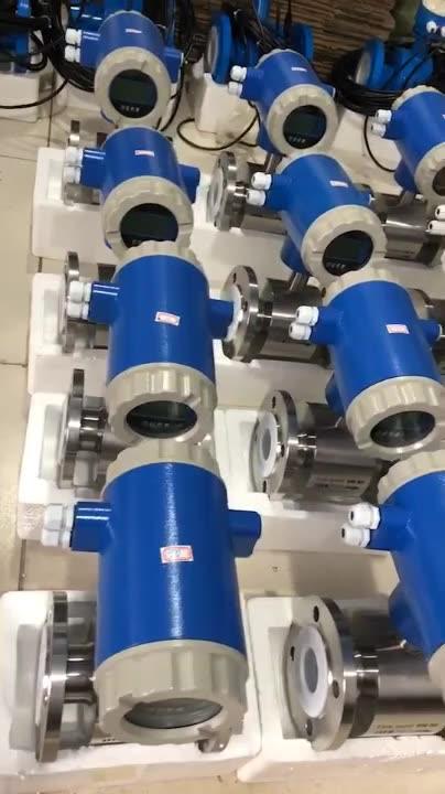 Integrated electromagnetic flowmeter dn150 large-caliber pipeline sewa ...