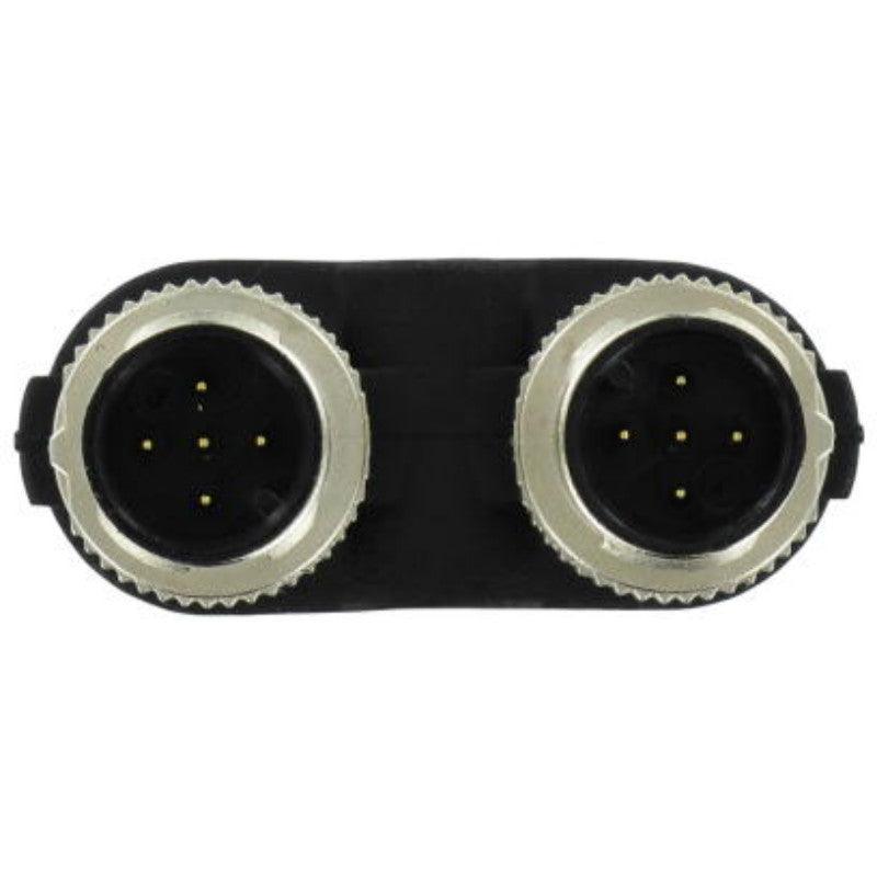 Phoenix 5-core shielded M12 straight Y-type distributor SAC-5PY-F/2XM ...